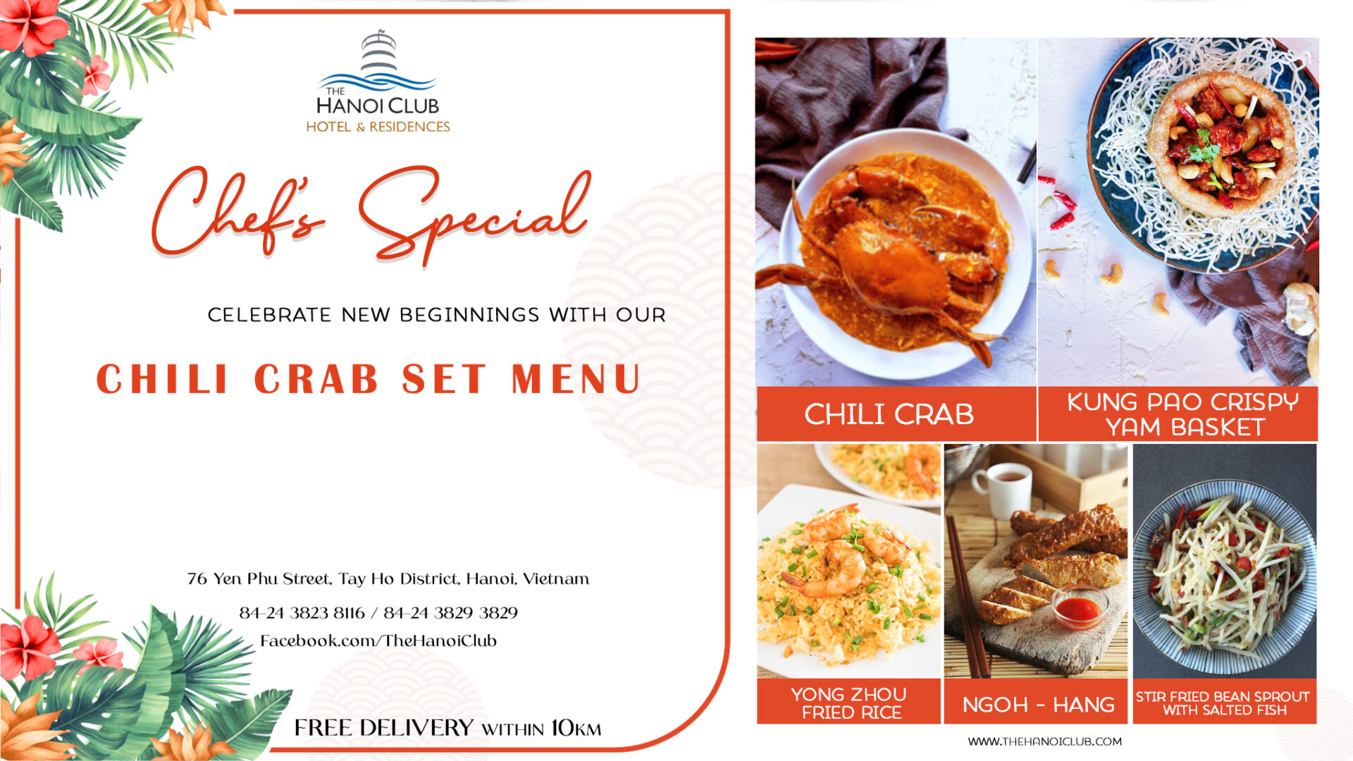 Set Menu Promotion – The Hanoi Club
