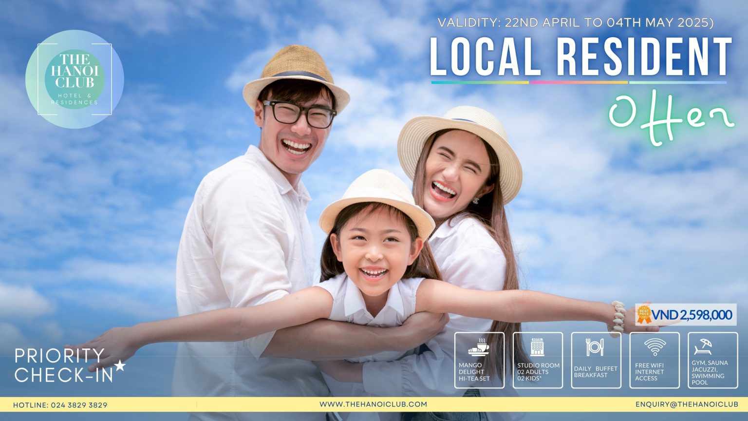 LOCAL RESIDENT OFFER – The Hanoi Club